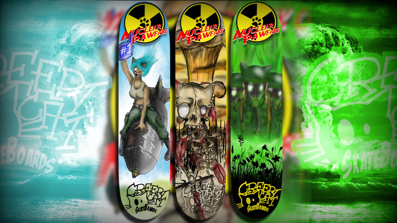 Skater XL: CreepyCat SkateBoards Nuclear Pawfare Series v 1.0 Mod für ...