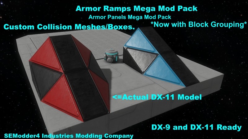 Space Engineers: Armor Ramps & Panels Mod Pack v Mod für Space Engineers