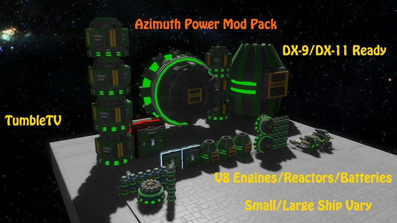 Space Engineers: Azimuth Power Mod Pack v 1.0 Mod für Space Engineers