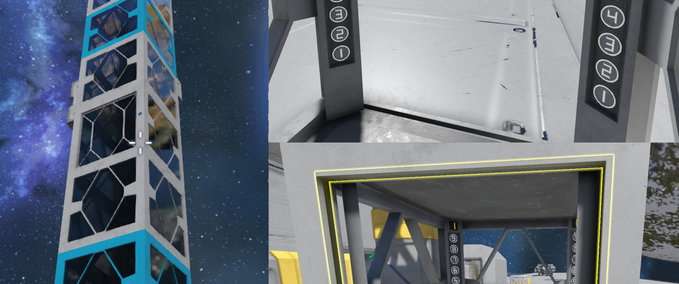 Space Engineers: VCZ Multifloor Elevator v 1.0 Mod für Space Engineers