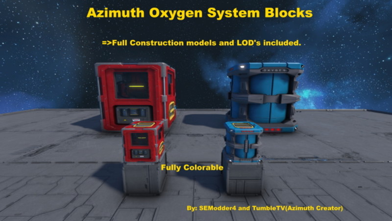Space Engineers: Azimuth Custom Oxygen Blocks Mod~(DX-11 Ready) v 1.0 ...
